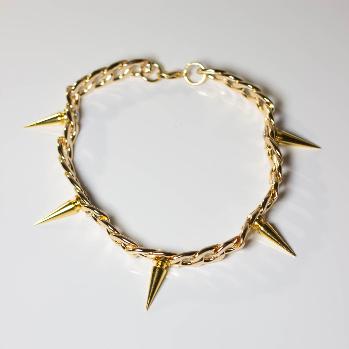Large Gold Cuban Spike